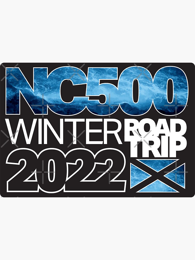 "Winter NC500 North Coast 500 Road Trip 2022" Sticker for Sale by Inc ...