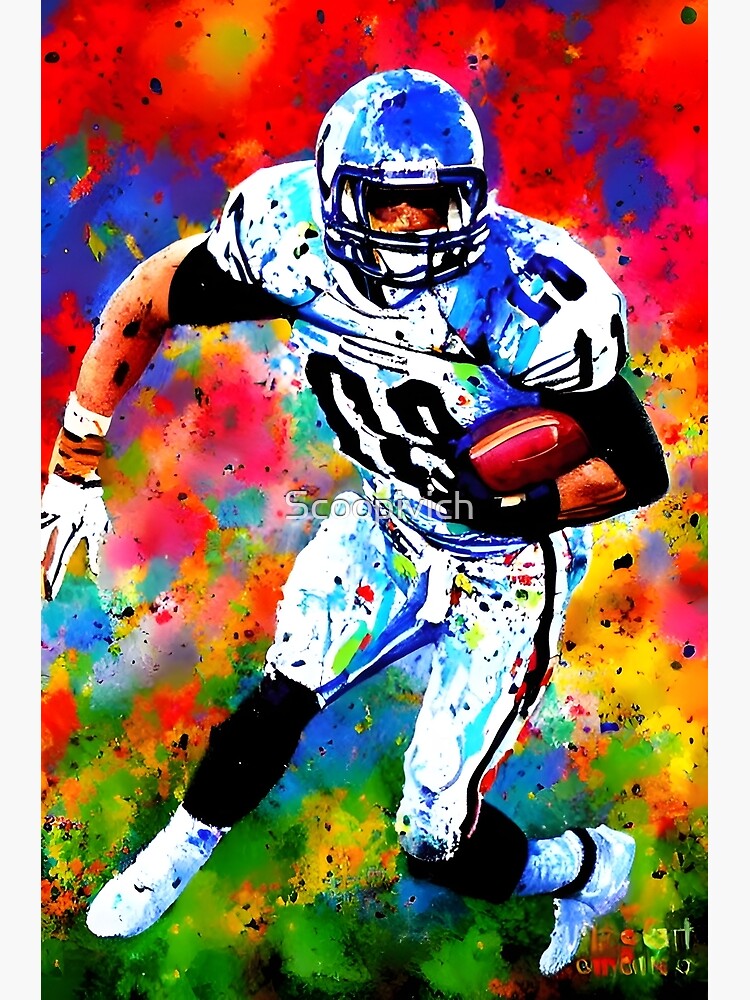 "Oil paint American football, paint splatter expressionism" Poster for ...