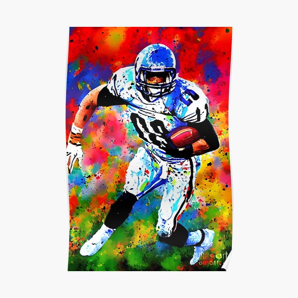 "Oil paint American football, paint splatter expressionism" Poster for ...