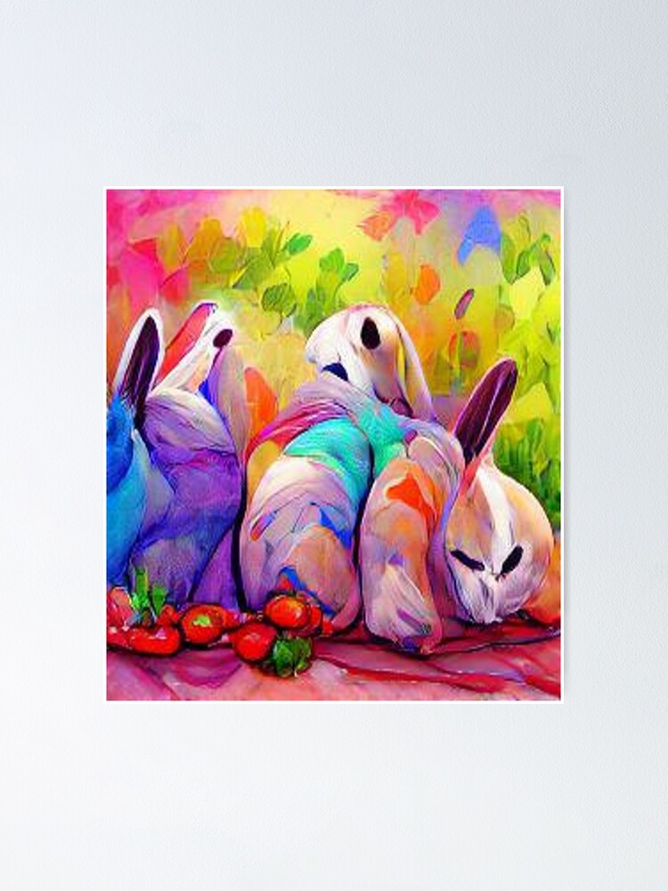 "rabbits" Poster for Sale by Teixeira224 | Redbubble