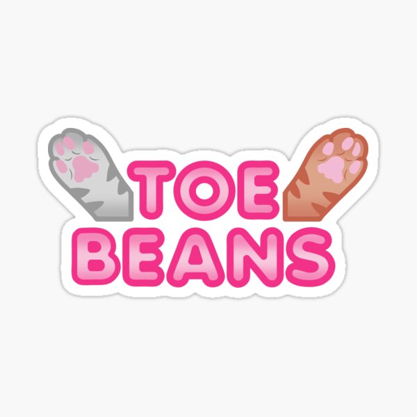 "Toe Beans" Sticker for Sale by CuddlyPie | Redbubble
