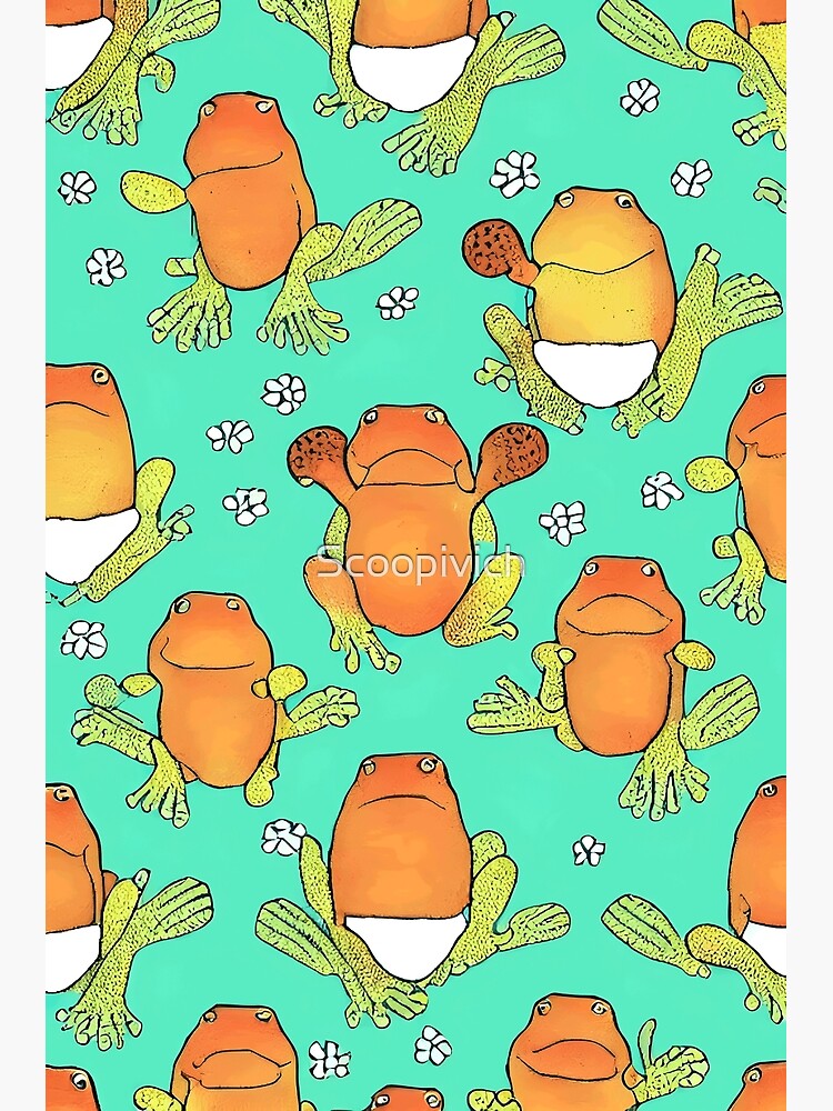 "cute frogs pattern cottagecore" Poster for Sale by Scoopivich | Redbubble