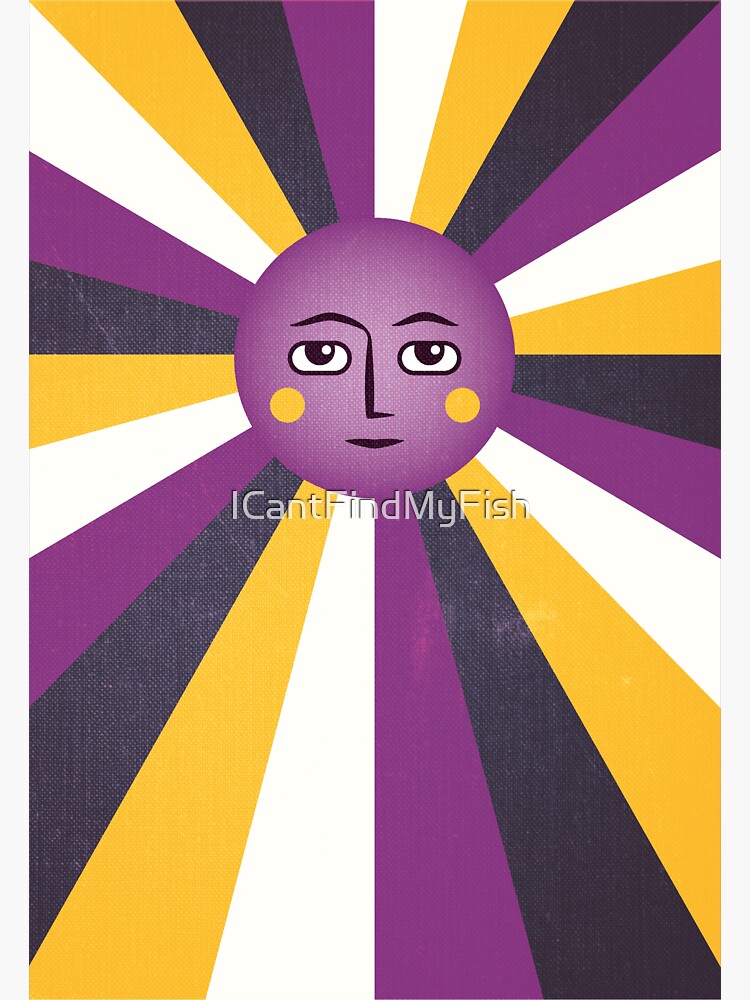 "Sun non-binary pride" Sticker for Sale by ICantFindMyFish | Redbubble