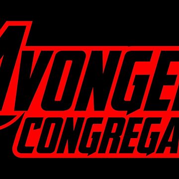 "AVONGERS CONGREGATE! (Original Bootleg Superheroes logo)" Sticker for ...