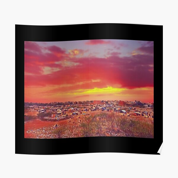 ""AESTHETIC SLUMS" (SUNSET EDITION )" Poster for Sale by SafayyyEdits ...