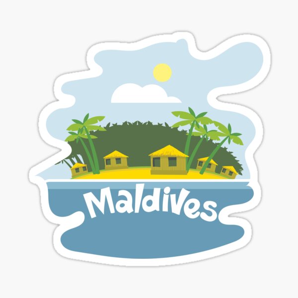 "Maldives" Sticker for Sale by Infinirish | Redbubble