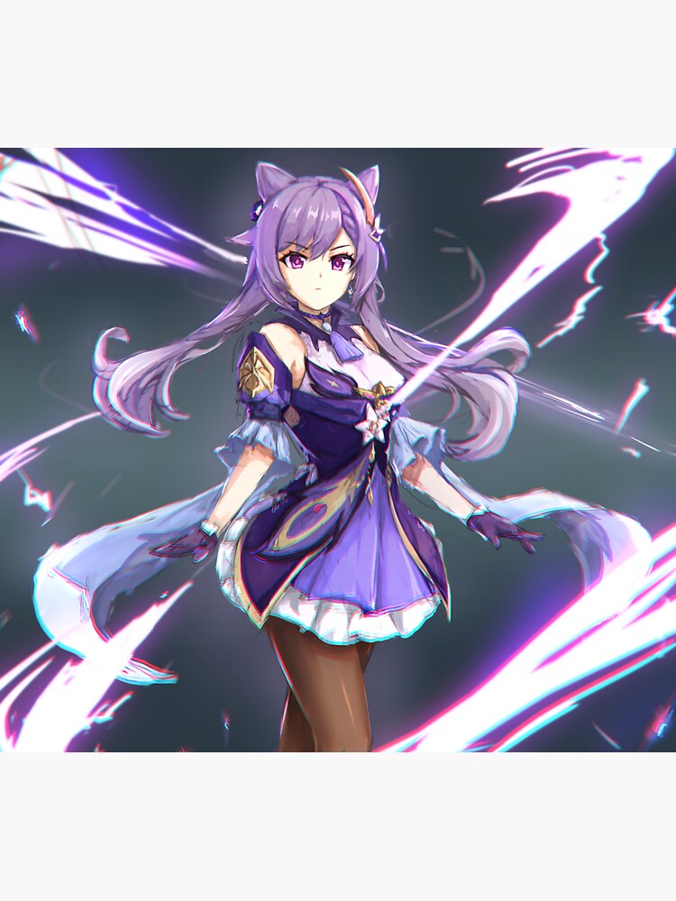 "Genshin Impact Keqing " Sticker for Sale by Aria100 | Redbubble