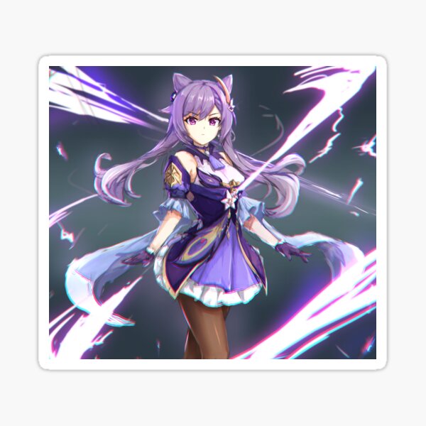 "Genshin Impact Keqing " Sticker for Sale by Aria100 | Redbubble