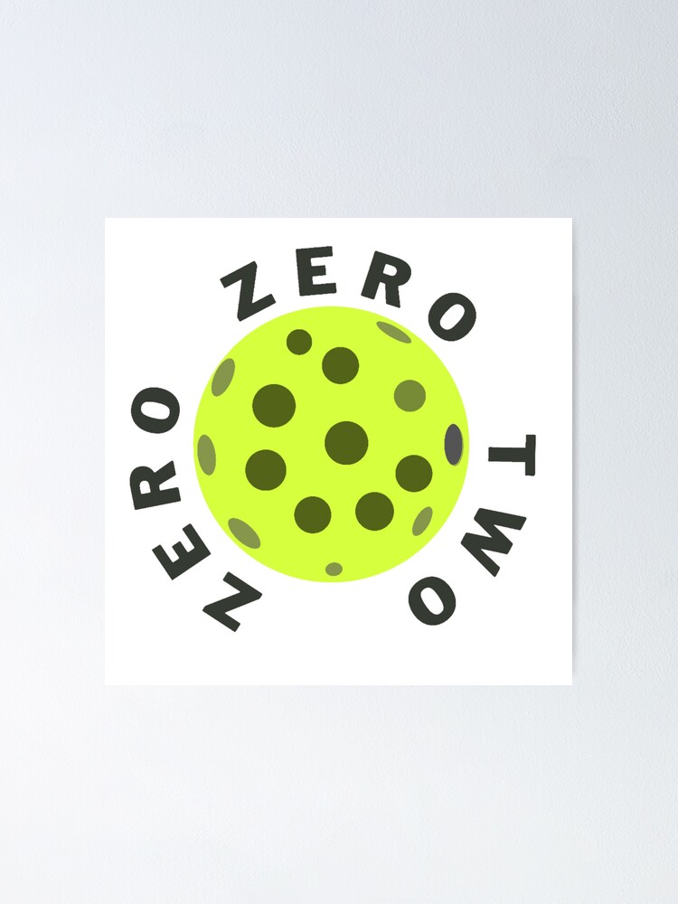 "Zero zero two funny pickleball score " Poster for Sale by Asmalekie ...