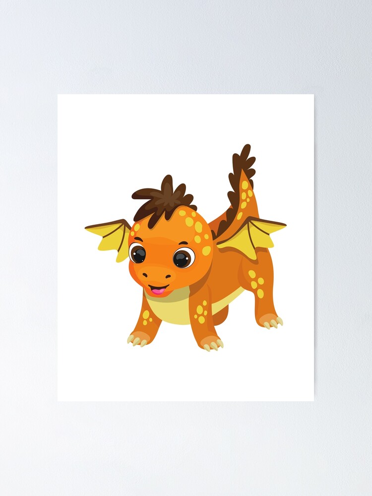 "little yellow dragon" Poster for Sale by natur-elle | Redbubble