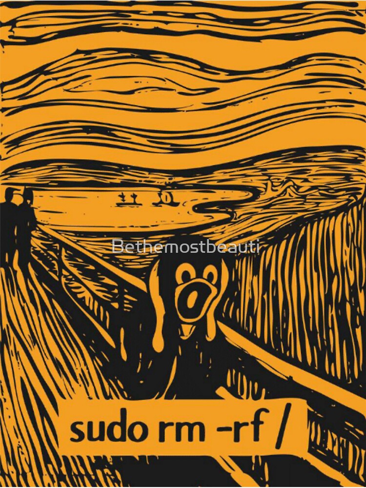 "sudo rm -rf" Sticker for Sale by Bethemostbeauti | Redbubble