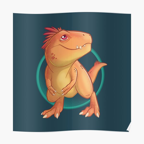 "Lil' T-rex" Poster for Sale by powersdesign | Redbubble