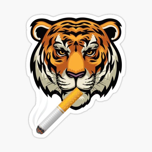 "tiger cigar" Sticker for Sale by Kingstor1 | Redbubble