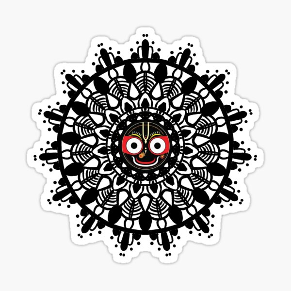 "Jagannath jai Jagannath lord Jagannath " Sticker for Sale by Krishnavi ...