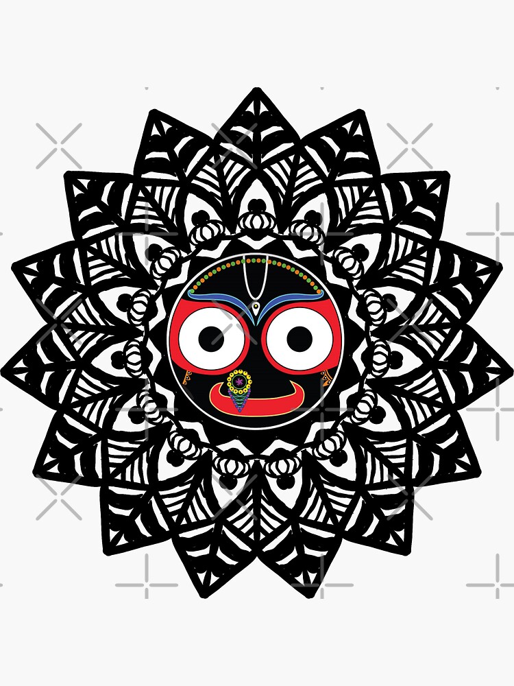"Jagannath jai Jagannath lord Jagannath " Sticker for Sale by Krishnavi ...