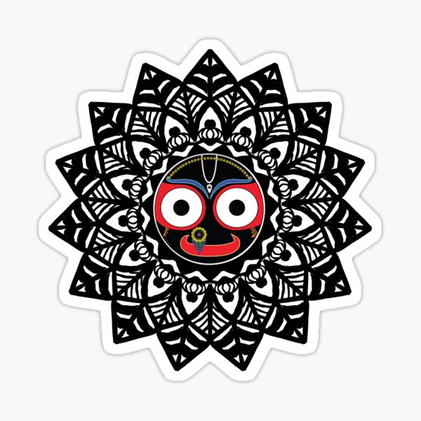 "Jagannath jai Jagannath lord Jagannath " Sticker for Sale by Krishnavi ...