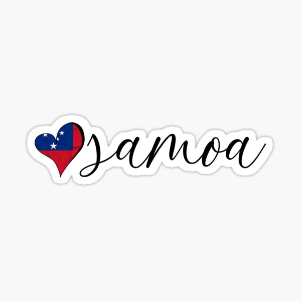 "Samoa" Sticker for Sale by PolyMicroMela | Redbubble
