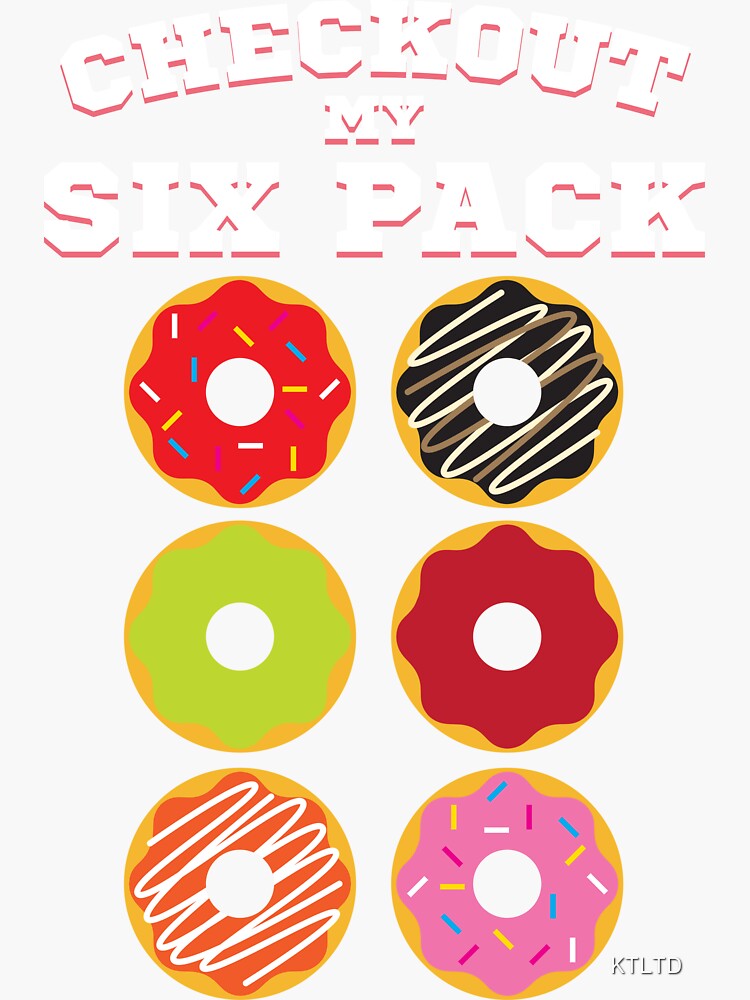 "Six Pack" Sticker for Sale by KTLTD | Redbubble