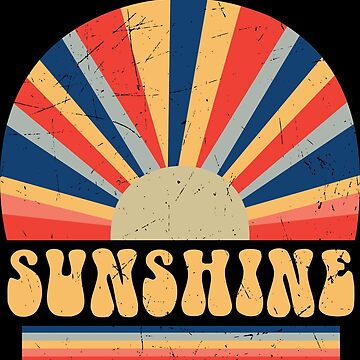 "Sunshine 70's Retro Sunshine. Vintage Retro 1970's." Poster for Sale ...