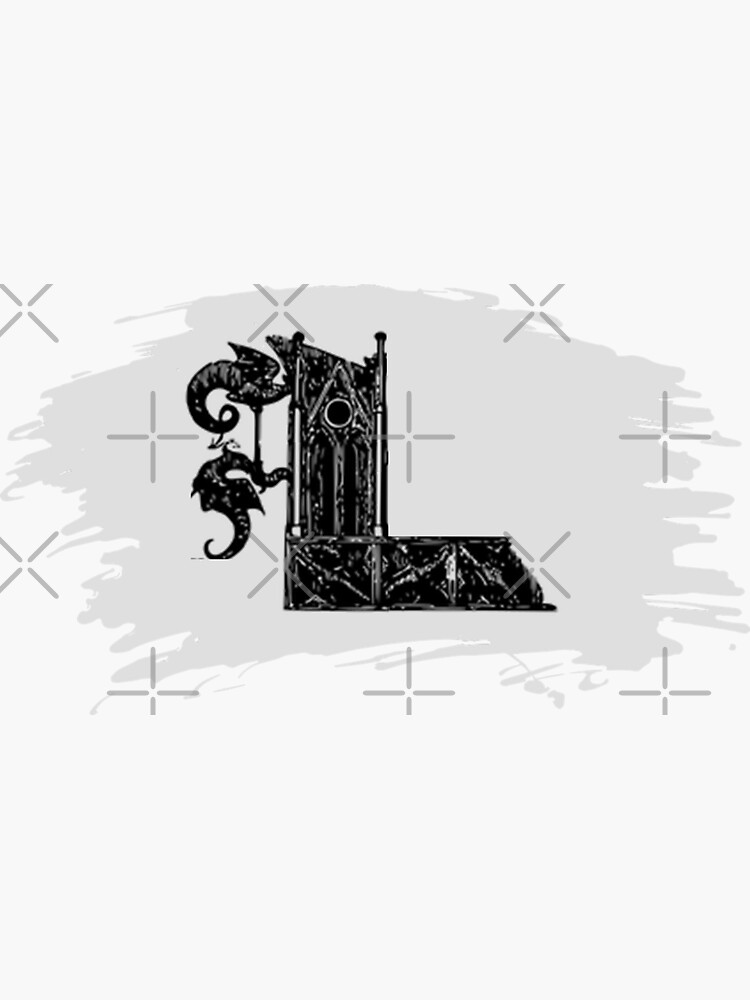 "Gothic letter L – Alphabet typography" Sticker for Sale by ...