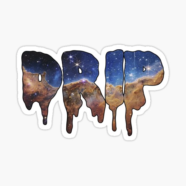 "Galaxy Drip" Sticker for Sale by KapitalistKoala | Redbubble