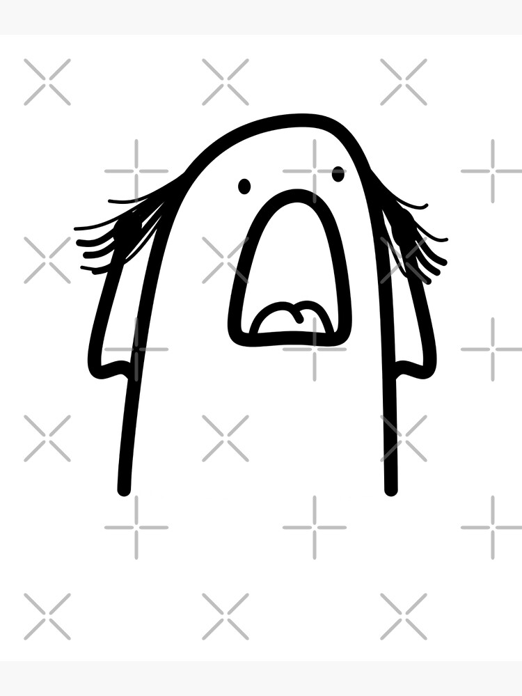 Póster «Flork gritando meme pegatinas» de ChStockOfficial | Redbubble