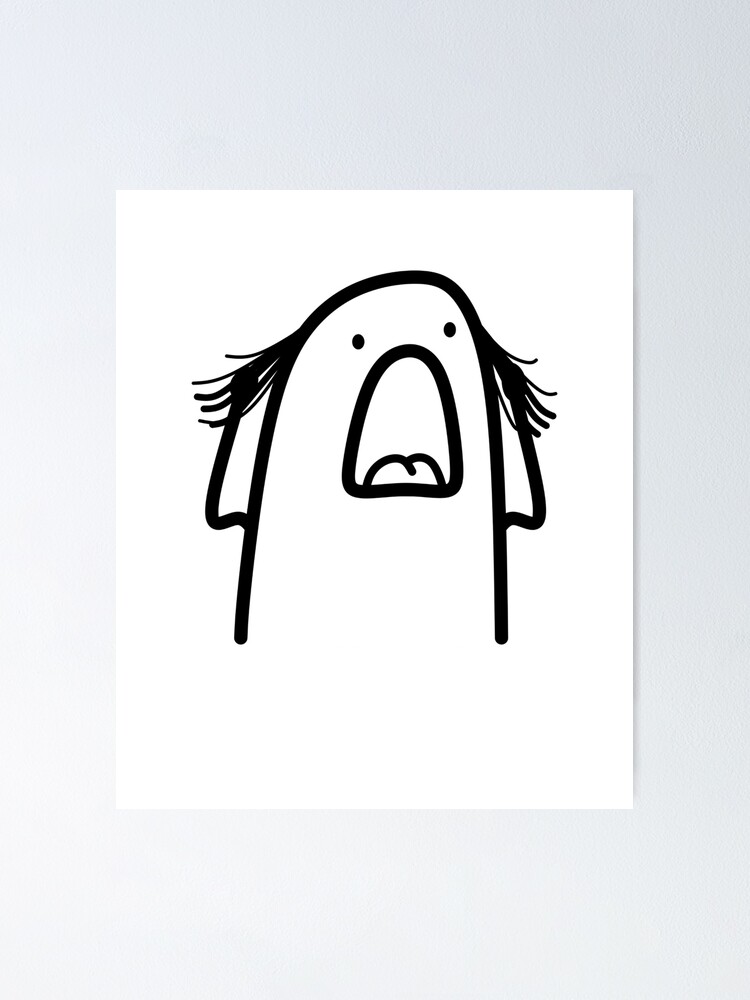 Póster «Flork gritando meme pegatinas» de ChStockOfficial | Redbubble