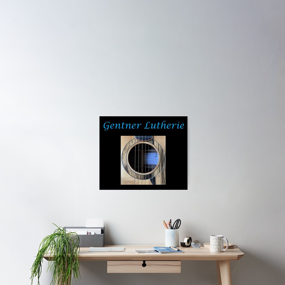 "Gentner Lutherie Soundhole Logo" Poster for Sale by dgentner48 | Redbubble