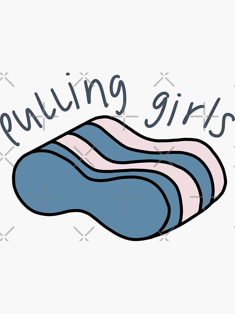 "Pulling girls" Sticker for Sale by palmwooddesigns | Redbubble