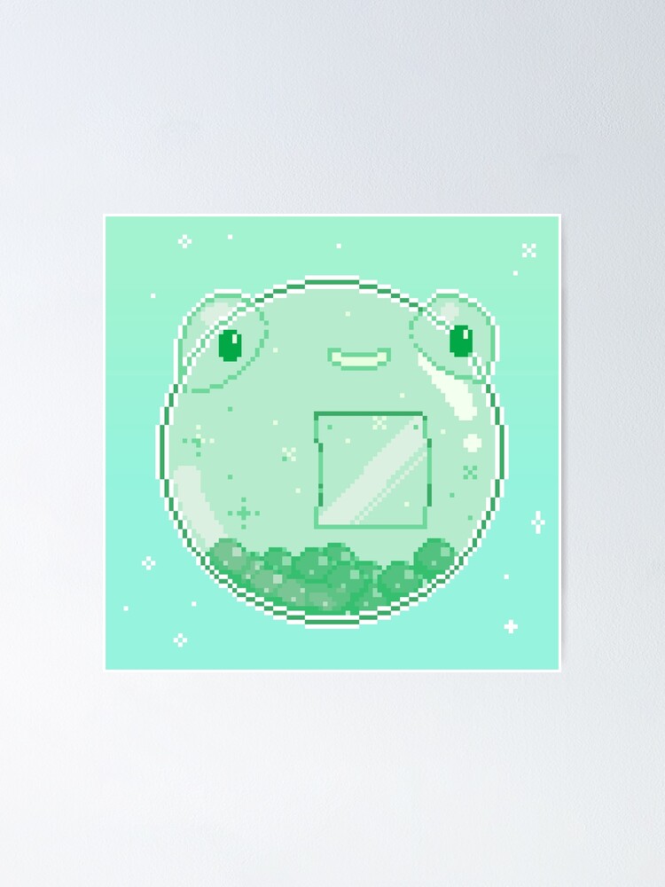 "Cute Bubble Frog Capsule" Poster for Sale by lowpolyfrogs | Redbubble