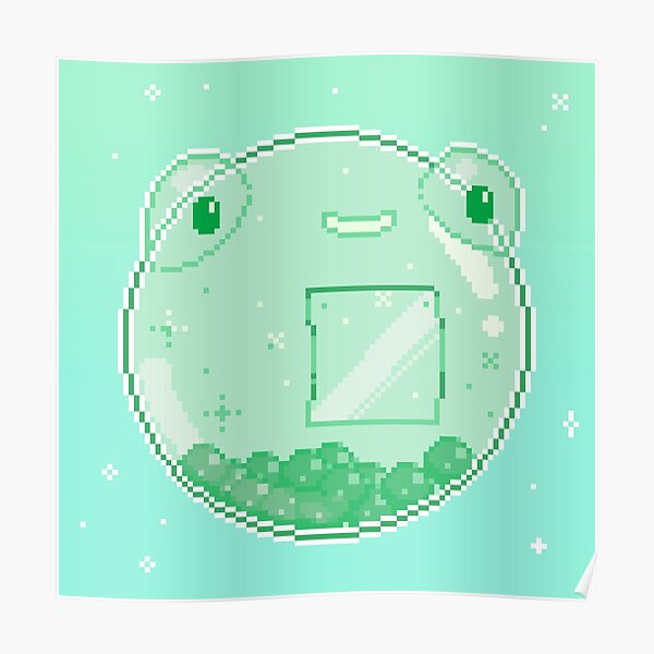 "Cute Bubble Frog Capsule" Poster for Sale by lowpolyfrogs | Redbubble