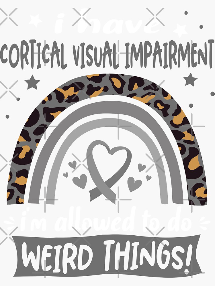 Pegatina «Conciencia de la discapacidad visual cortical: tengo una ...