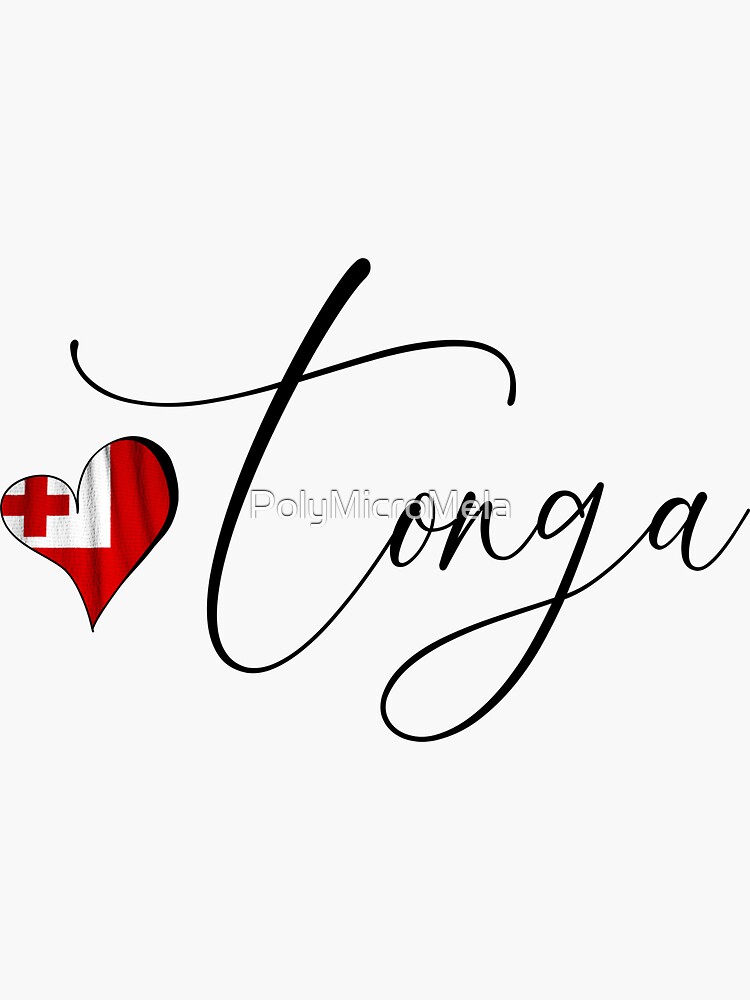 "Tonga" Sticker for Sale by PolyMicroMela | Redbubble