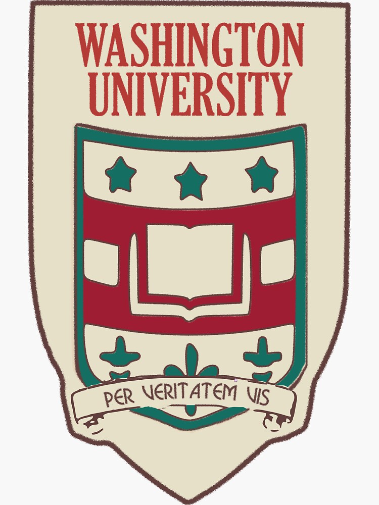 "vintage washu badge" Sticker for Sale by valsette | Redbubble