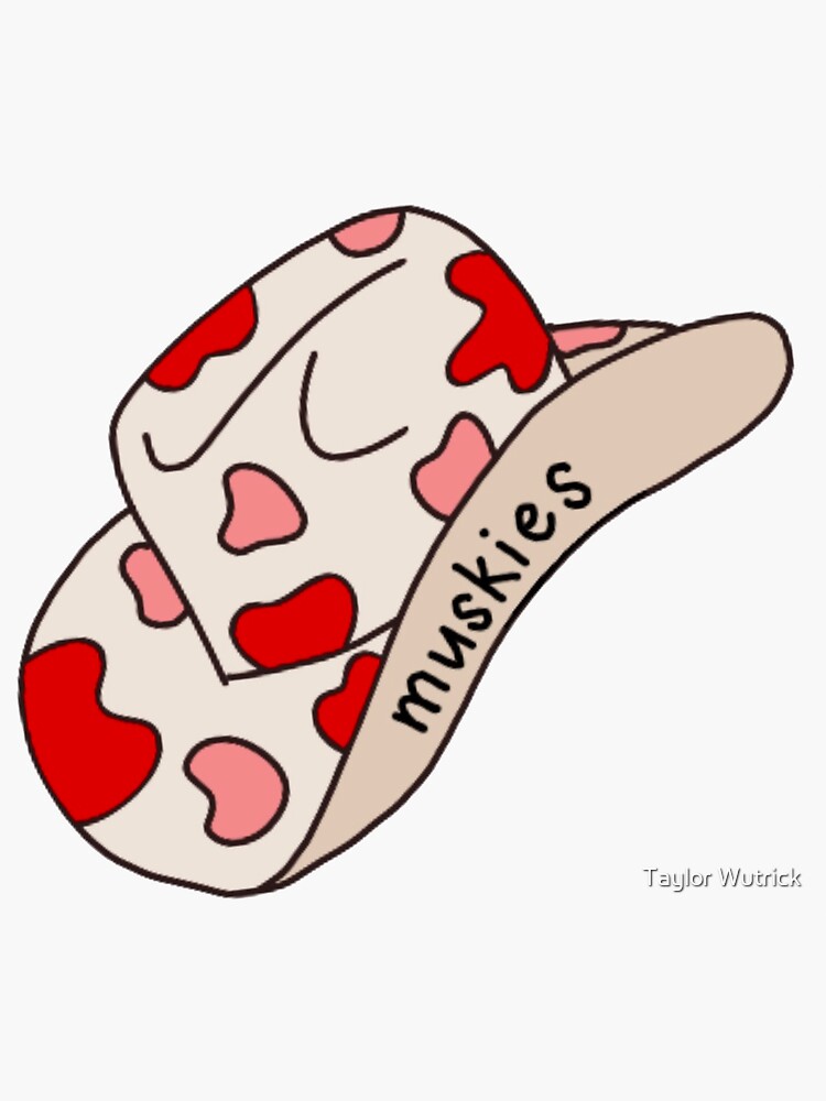 "muskingum university muskies cowboy hat" Sticker for Sale by ...