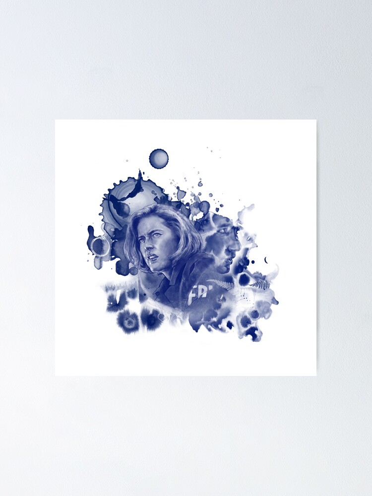 "Scully symbols" Poster for Sale by Colourpuddle | Redbubble