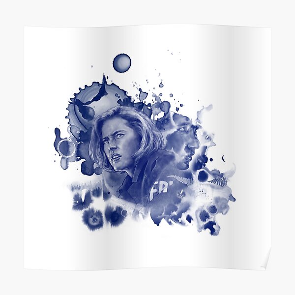 "Scully symbols" Poster for Sale by Colourpuddle | Redbubble