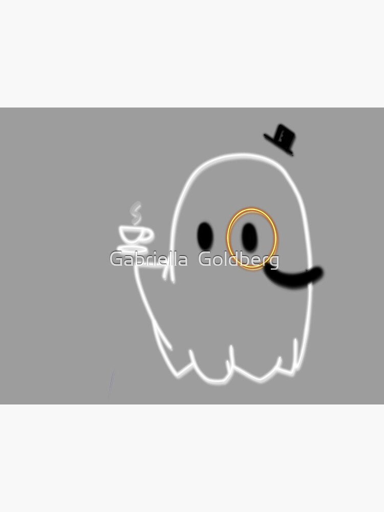 "Ghost drinking Tea" Poster for Sale by gabbygoldberg | Redbubble