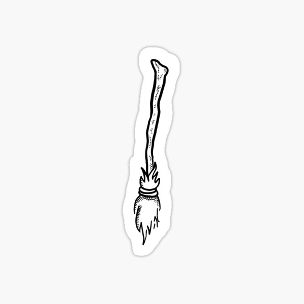 "Witches broom" Sticker for Sale by FloralMooCow | Redbubble