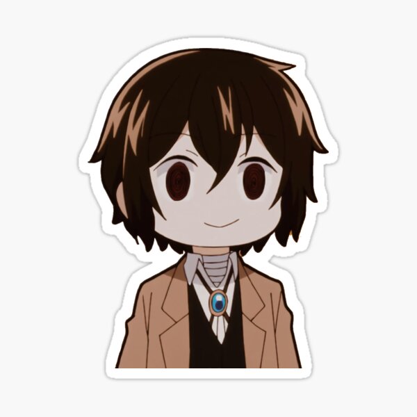 "Dazai chibi" Sticker for Sale by verypeachy0 | Redbubble