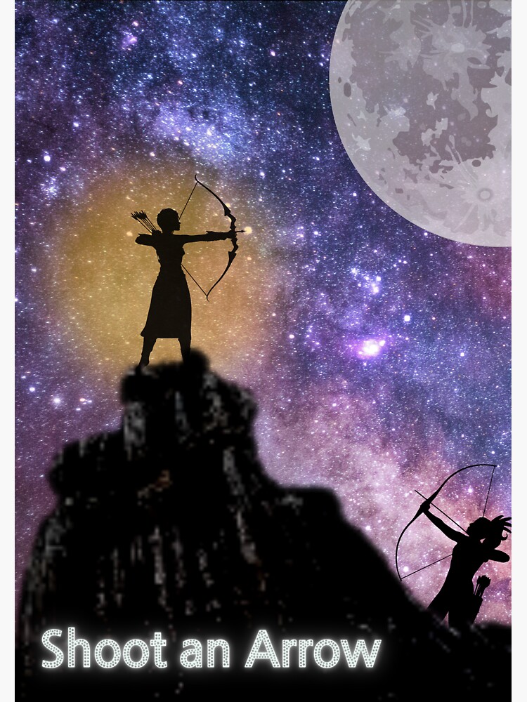 Pegatina «una flecha disparada hacia el objetivo» de minu-design ...