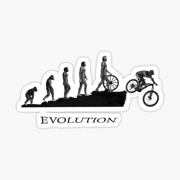 "Human Evolution" Sticker for Sale by Amplitude1 | Redbubble