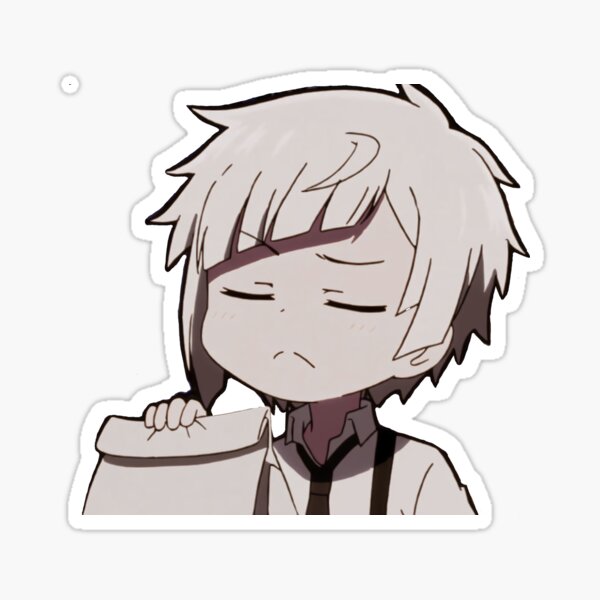"Atsushi chibi design" Sticker for Sale by verypeachy0 | Redbubble