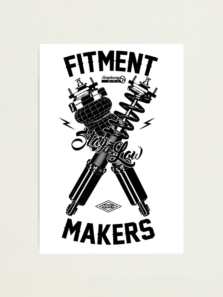 "coilover x air ride fitment makers" Photographic Print by ...