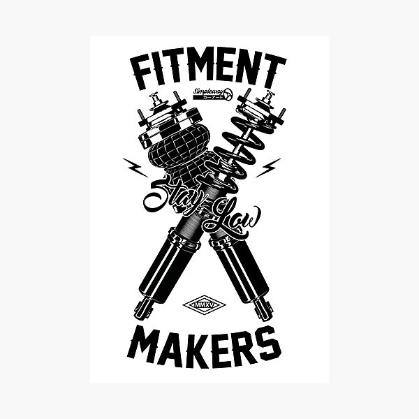 "coilover x air ride fitment makers" Photographic Print by ...