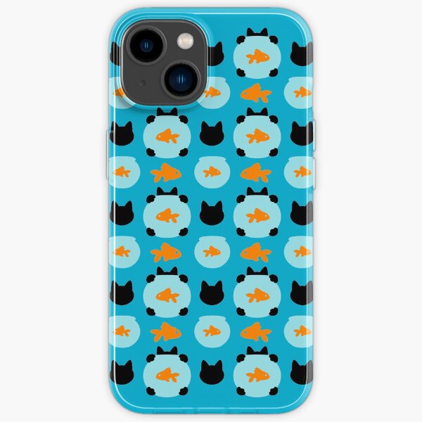 "Fishbowl and a Cat Pattern" iPhone Case for Sale by XOOXOO | Redbubble