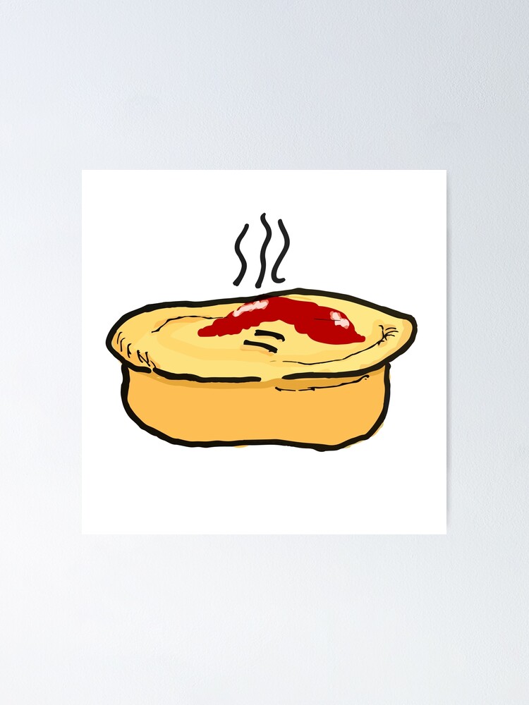 "Meat Pie" Poster by strayastickers | Redbubble