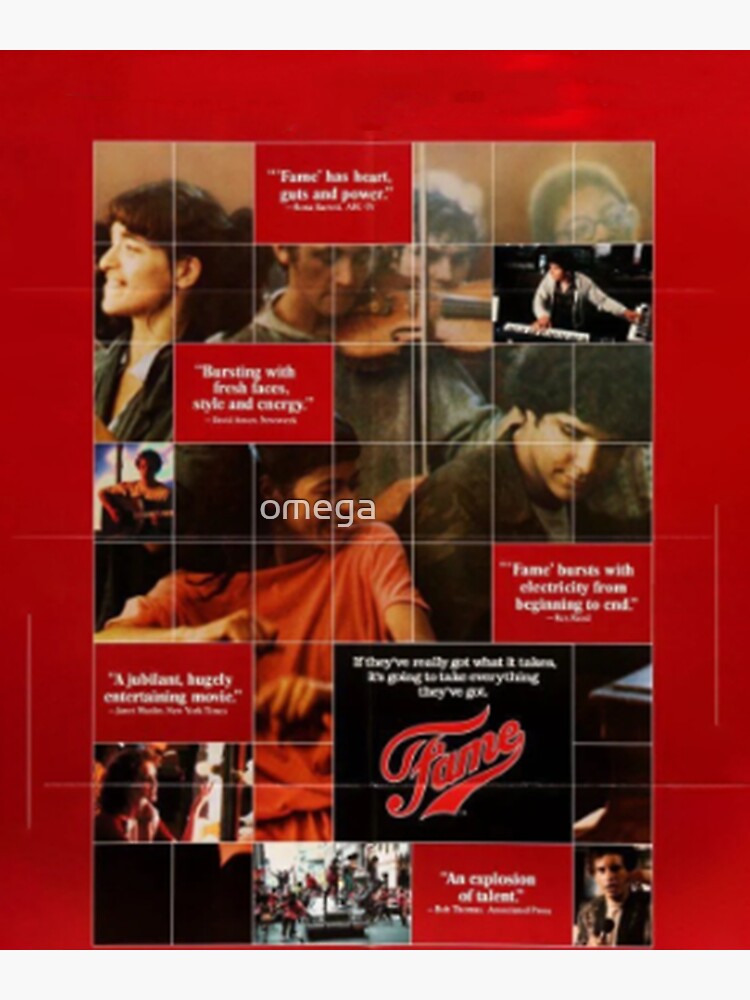 "fame " Sticker for Sale by omega36 | Redbubble