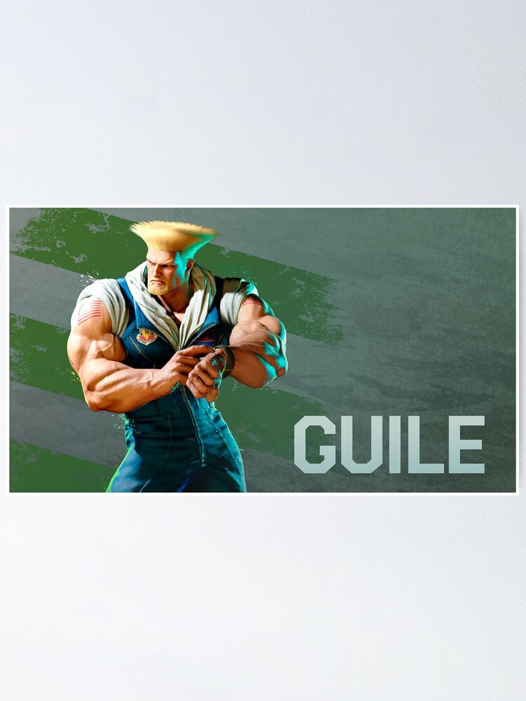 "Guile Street Fighter 6" Poster for Sale by WellGamingArts | Redbubble