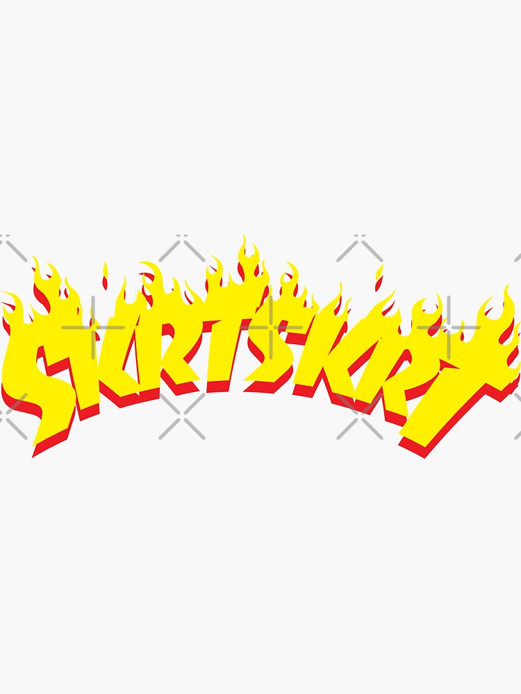 "Skrt Skrt Magazine" Sticker for Sale by Chijonz | Redbubble